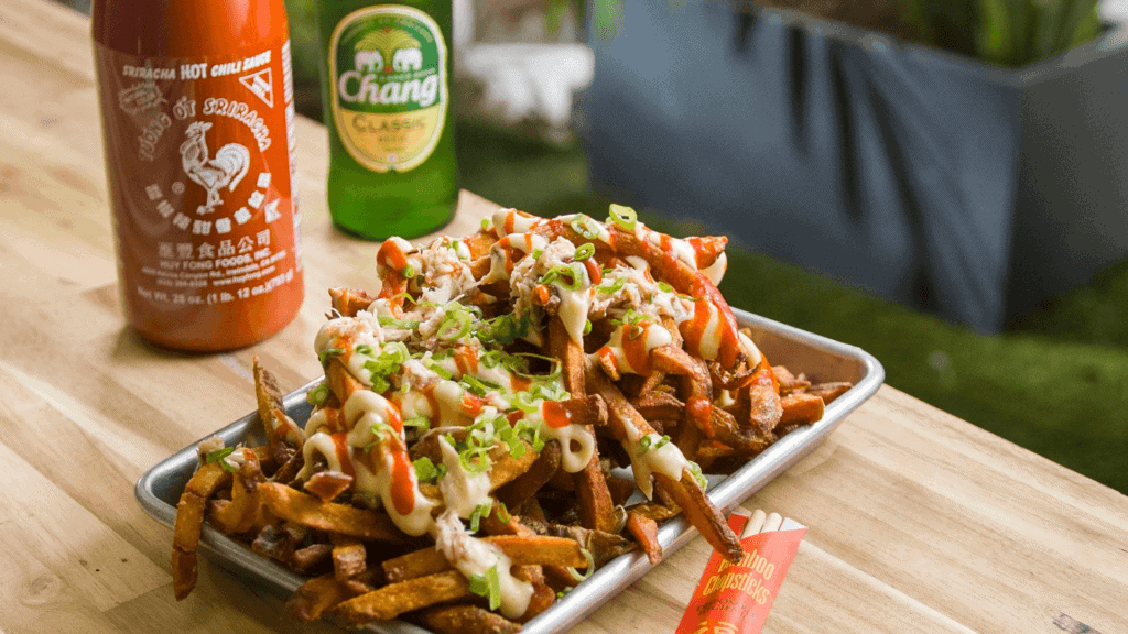 Loaded Crab Fries, Kicked-Up Veal Parmesan and Peach Old Fashioneds ...