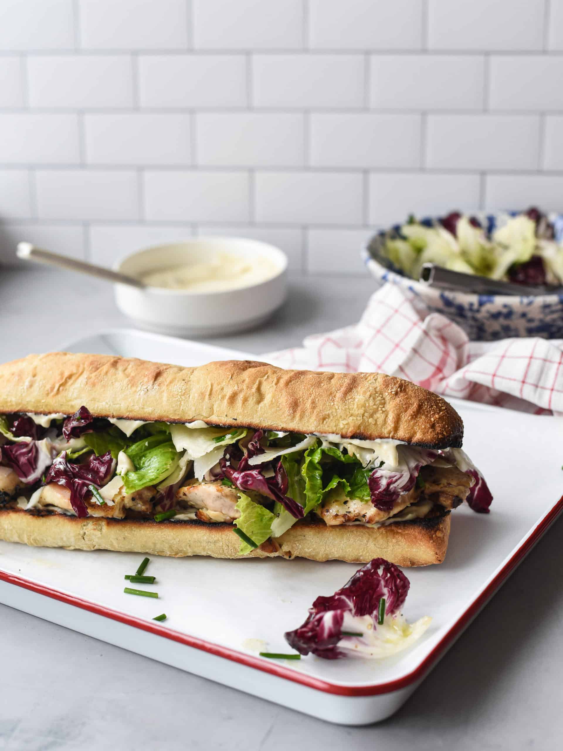 Grilled Chicken Caesar Sandwich - Goodtaste with Tanji