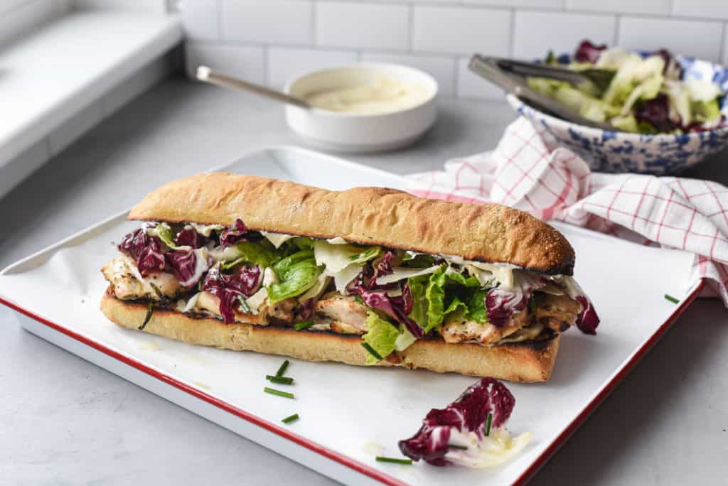 Grilled Chicken Caesar Sandwich - Goodtaste with Tanji