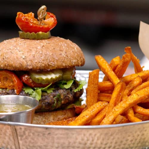 Sysco Kitchen’s Kicked-Up Black Bean Burger - Goodtaste with Tanji