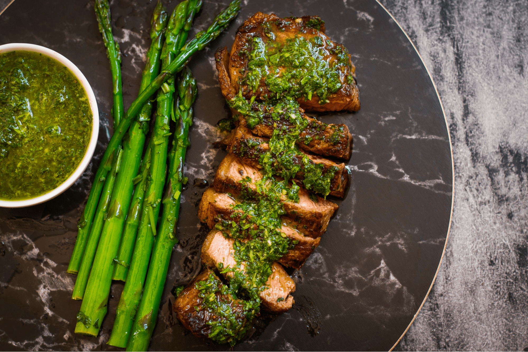 Sysco Kitchen’s Asparagus Stem Chimichurri - Goodtaste with Tanji