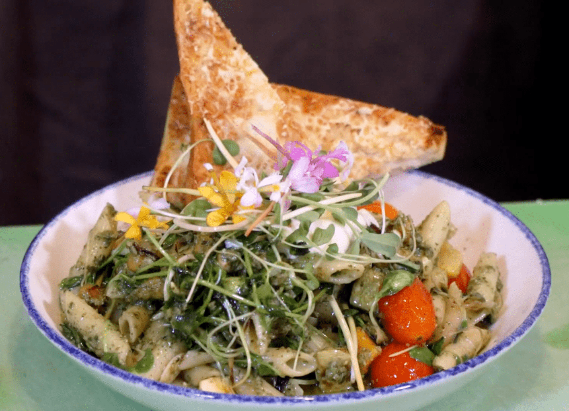Hill & Vine’s Cilantro Pesto Pasta - Goodtaste with Tanji